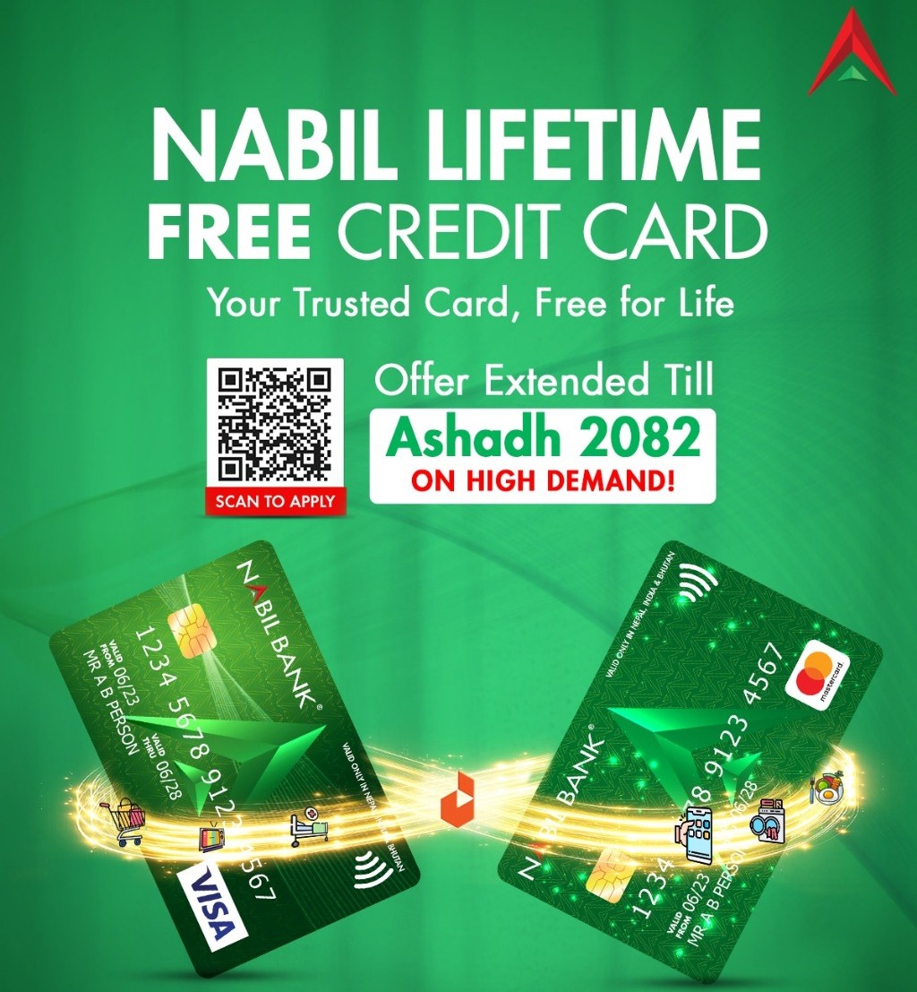 Nabil Bank Extends Lifetime Free Credit Card Offer Until Ashadh 2082 - || ShareSansar